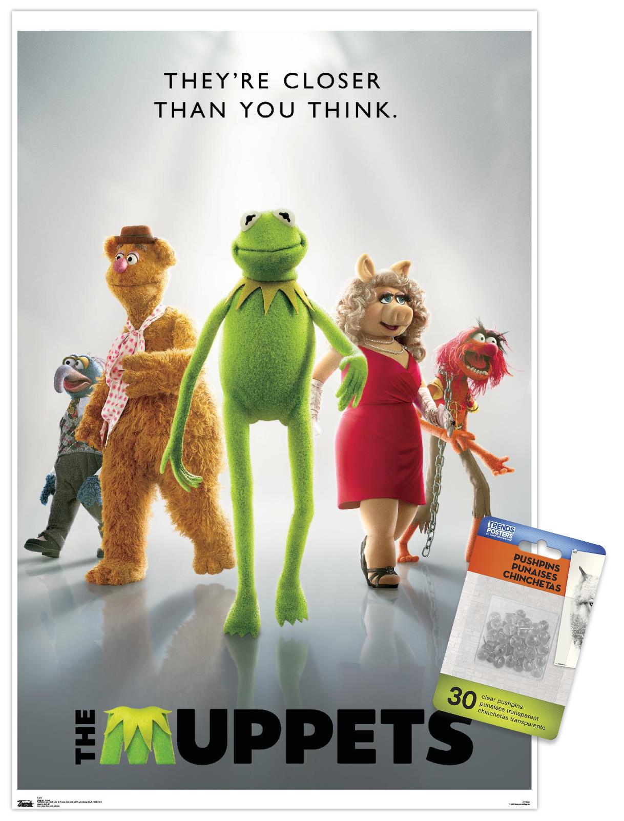 Disney The Muppets - Group Wall Poster with Push Pins, 14.725" x 22.375 ...