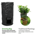 Garden Yard Compost Bag with Lid Waste Sacks Composter 34 Gallon ...