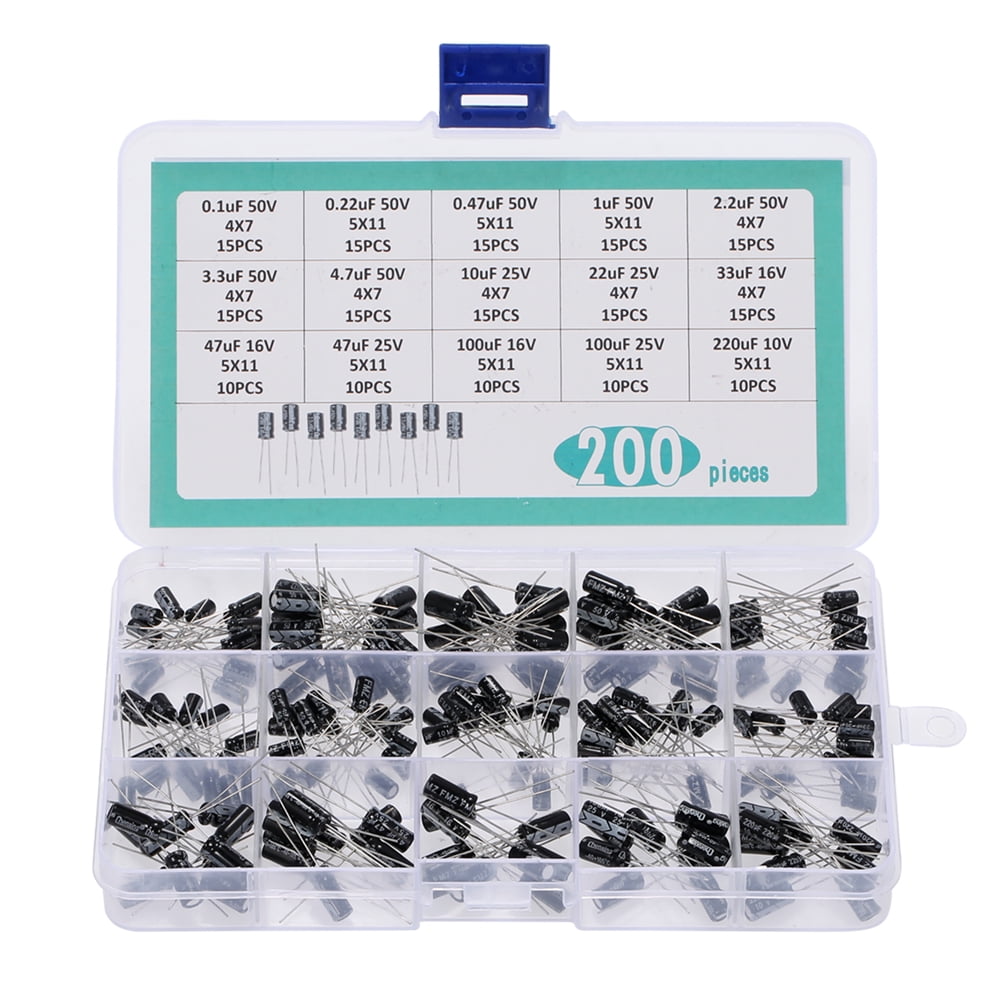 Click here for Tooarts 200pcs 15values Electrolytic Capacitors Ki... prices