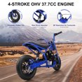 Oryxearth OGM37 Basic Mini Bike Gas Powered, 4-Stroke off Road Bike for Teens, Easy Pull Start ...