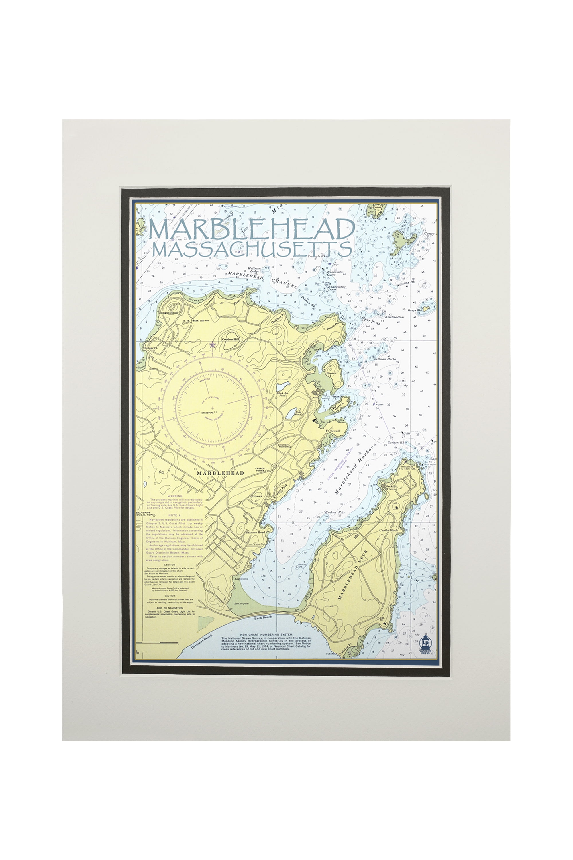 Marblehead, Massachusetts, Nautical Chart - Walmart.com