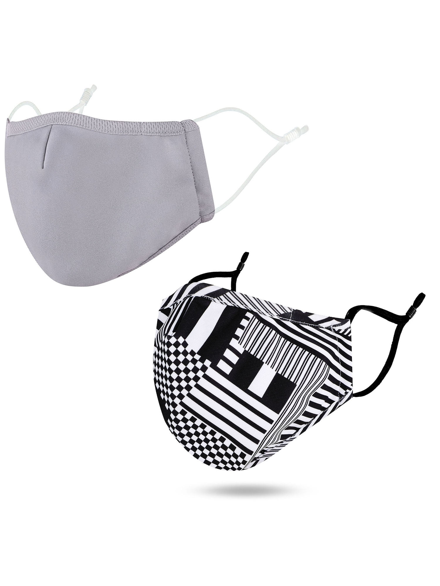 Large 2 Layers Men Cloth Face Mask Reusable Washable with Adjustable ...