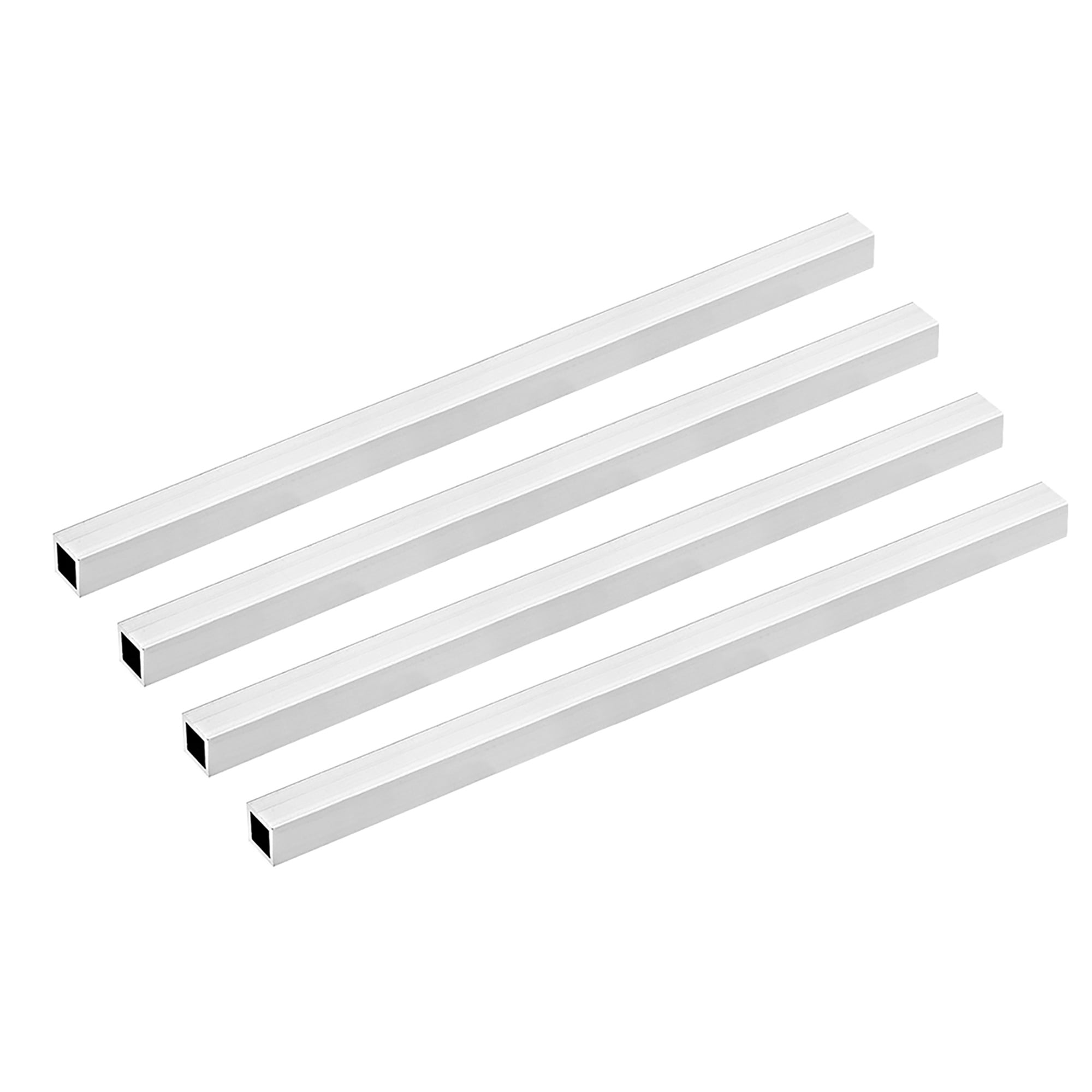 Uxcell 15mm x 15mm x 1.5mm x 300mm Length 6063 Aluminum Square Tube 4 ...