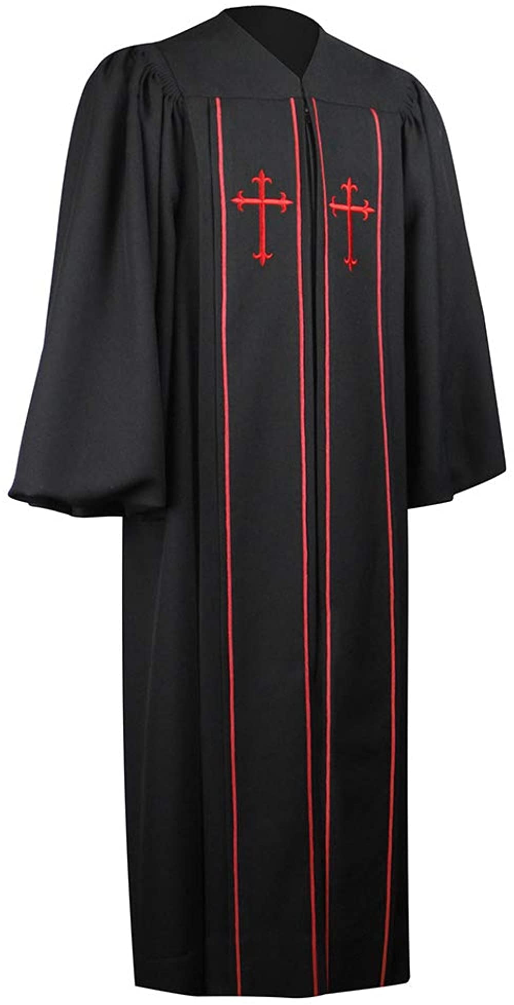 Endea Church Clerical Clergy Robe (51 (5'6'' - 5'8'')) Black - Walmart.com