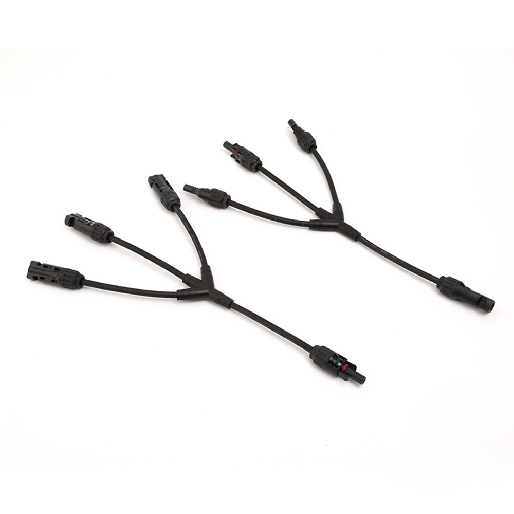 Buy Four-Way Three-Turn One Photovoltaic Connector Male And Female AC ...