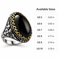 Black Cubic Zirconia Ring, Fashion Finger Ring, Dark Tone Decorative ...