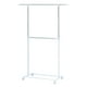 Mainstays 2 Tier Adjustable Chrome Garment Rack with Silver Metal and ...