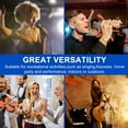 US 1 Pack 10Ft Wired Handheld Dynamic Microphone 1/4" Mic Party Speech ...