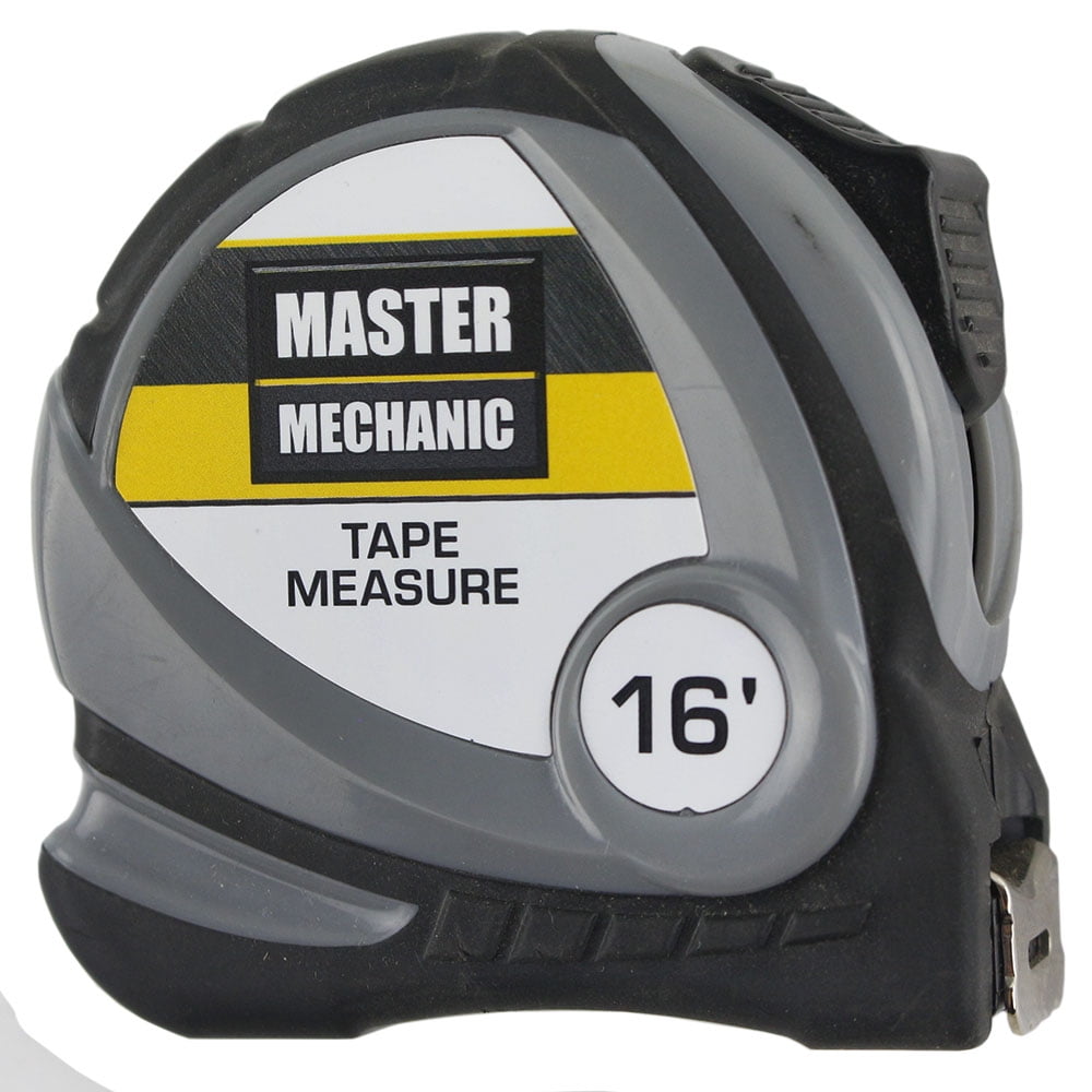 Master Mechanic 16' Foot Nylon Coated Tape Measure with Reinforced Hook ...