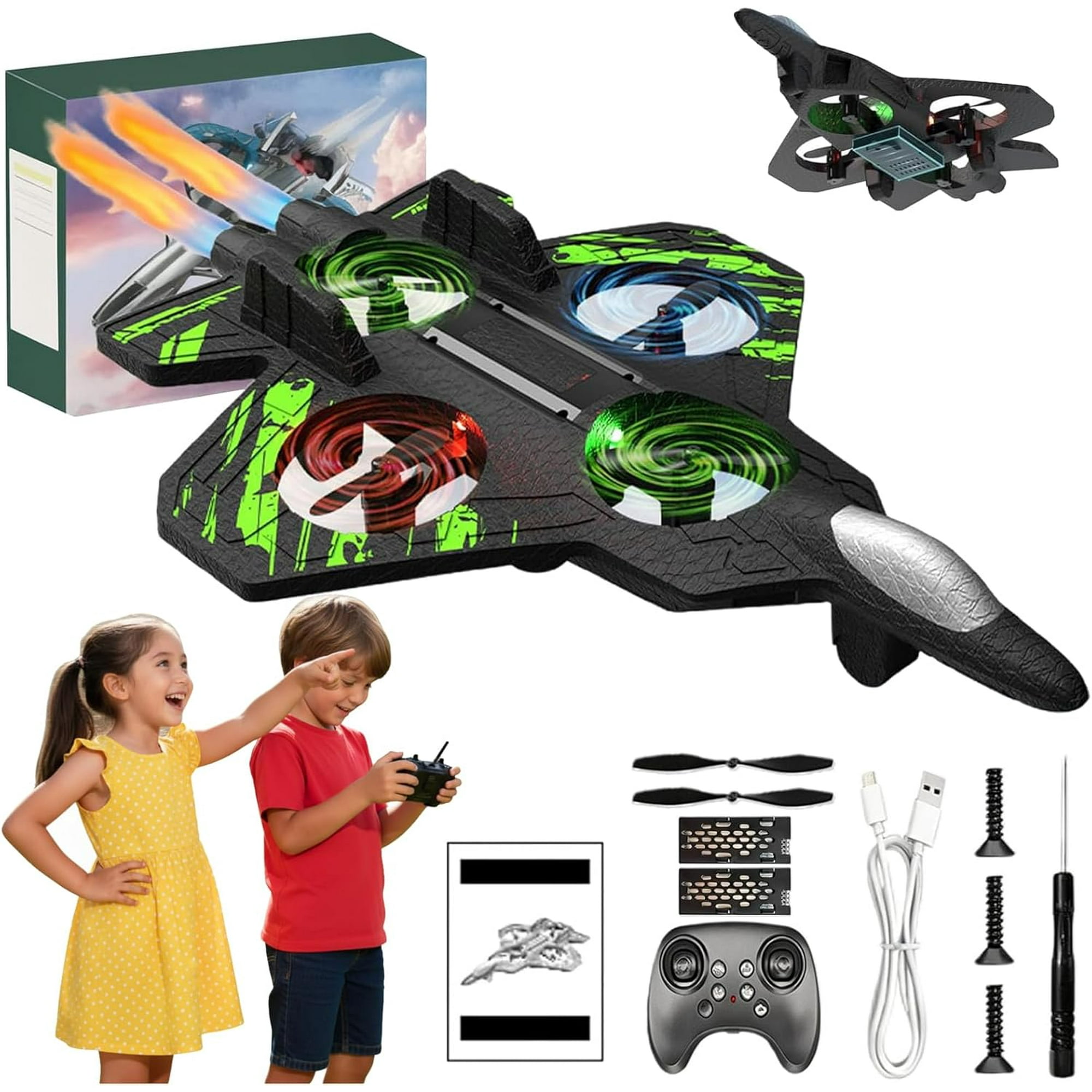 Click here for Xinyu Remote Control Stunt Jet - 360 Flips Green 2... prices