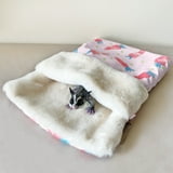 Cozy Faux Rabbit Fur Sugar Glider Sleeping Pouch - Handmade Snuggle ...