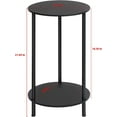 Indoor Farmhouse Storage Bamboo Round End Table, (Set of 2) - Walmart.com