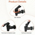 10 Sets Replacement Cooler Faucet, Reusable Plastic Spigot for Beverage ...