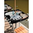 54x54 Square Tablecloth, Chef Gnomes Outdoor Tablecloth with Umbrella ...