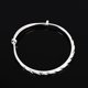 Willstar Adjustable Bangle Plating 925 Silver Bracelet Ladies Jewellery ...