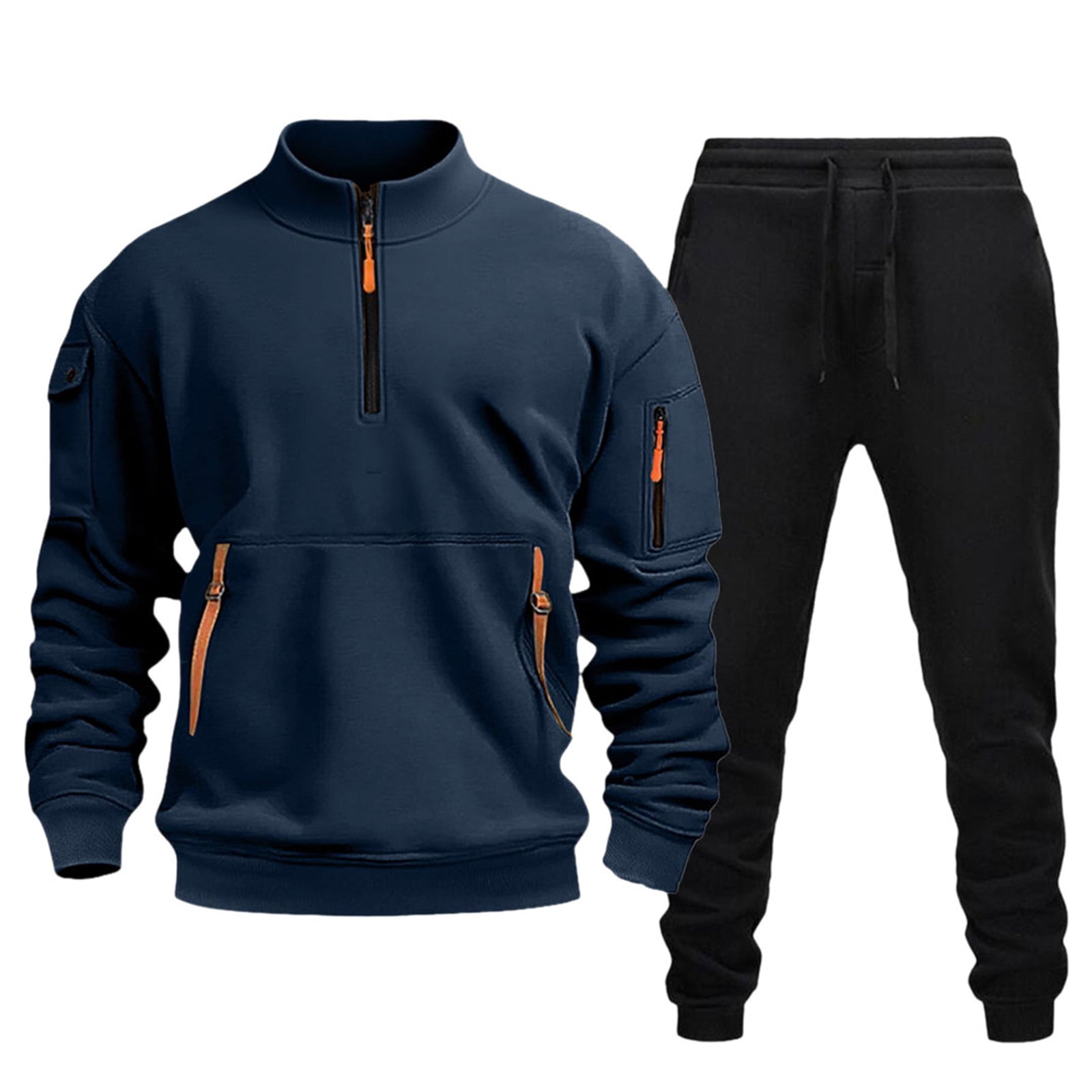 Click here for Ccpelsie Mens Fall Winter Multi Pocket Quarter Zip... prices