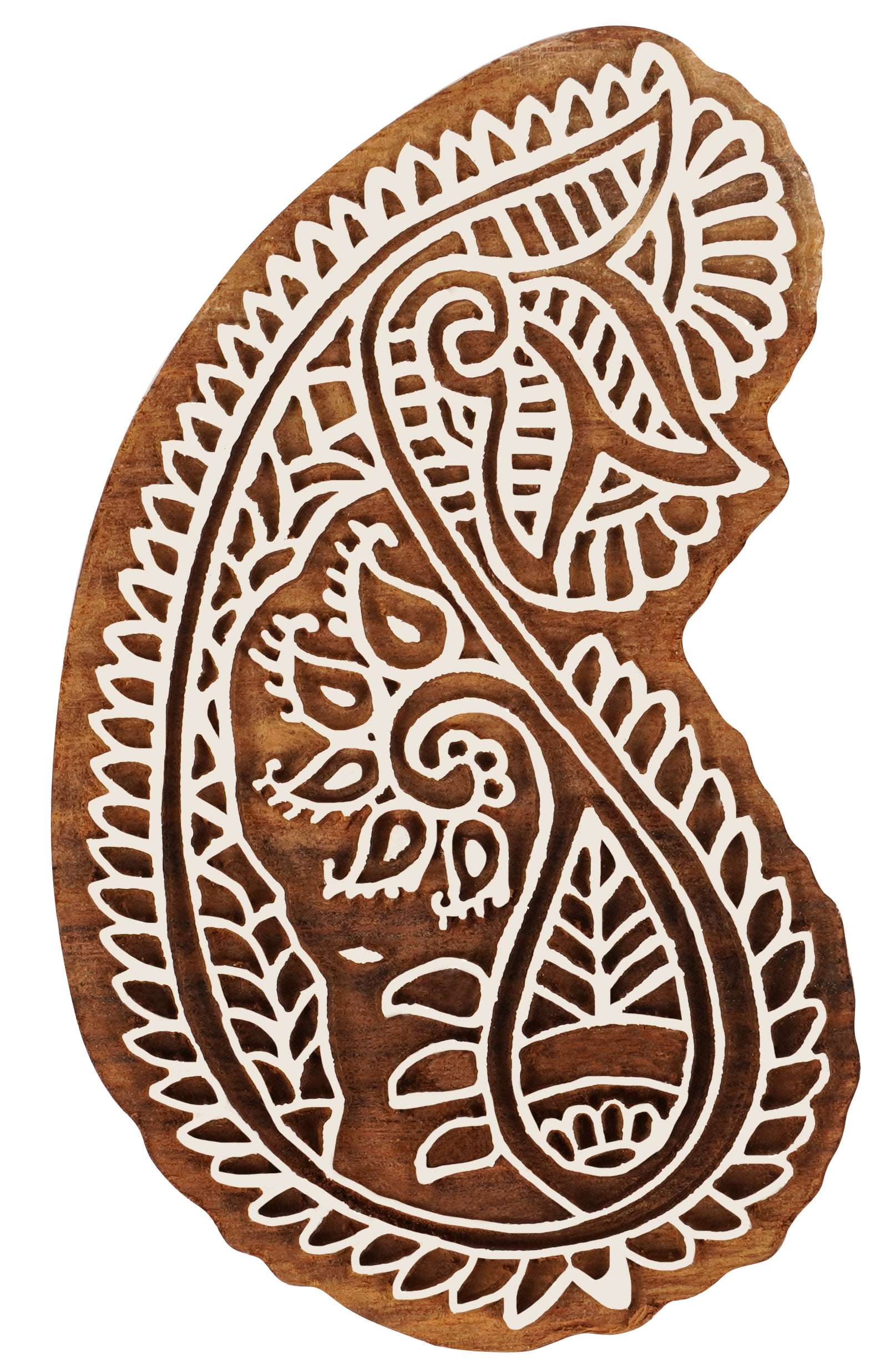 IBA Indianbeautifulart Textile Printing Block Paisley Hand Carved ...