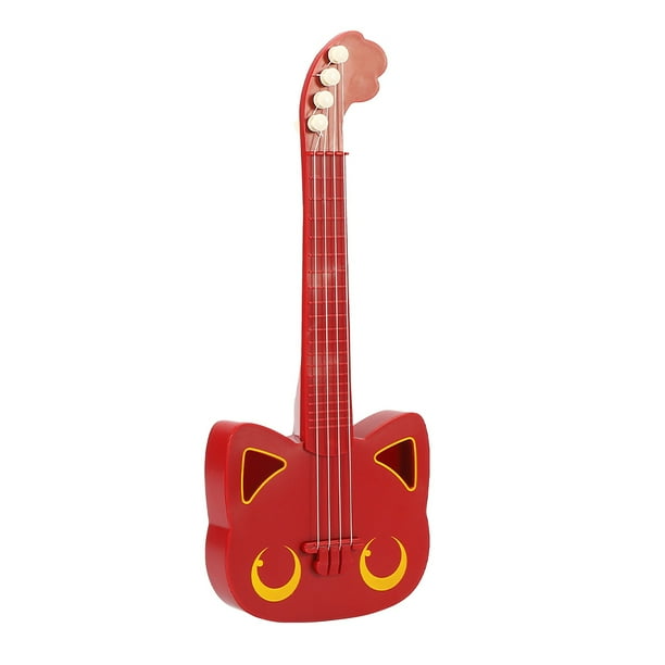 Guitarra pequeña para niños en tono rojo mate, ideal para iniciación ...