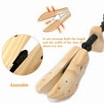 Audessy 2 Way Shoe Stretchers for Men Women, Large Size Wooden ...