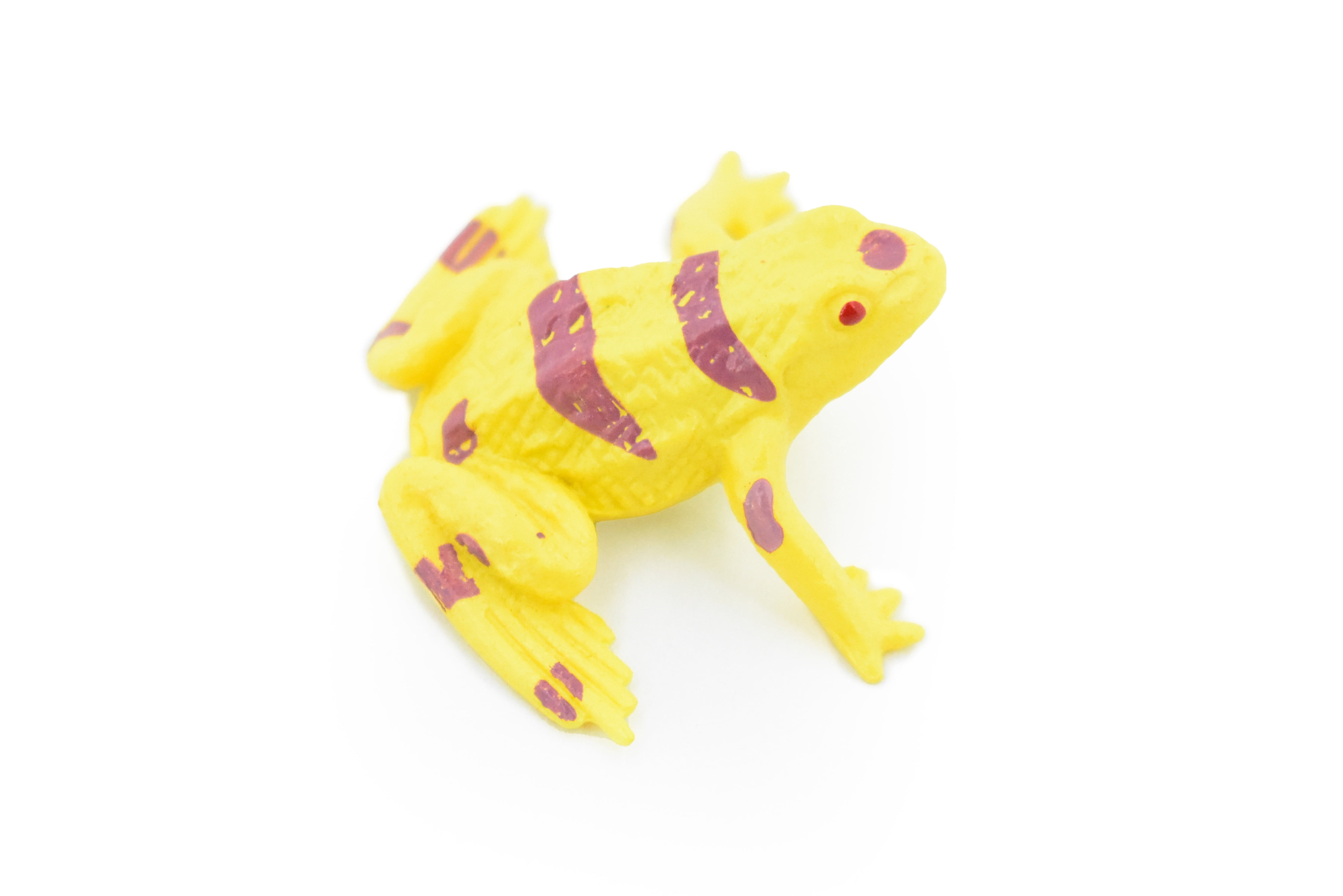 Frog, Yellow Poison Dart Plastic Toy Realistic Rainforest Figure Model ...