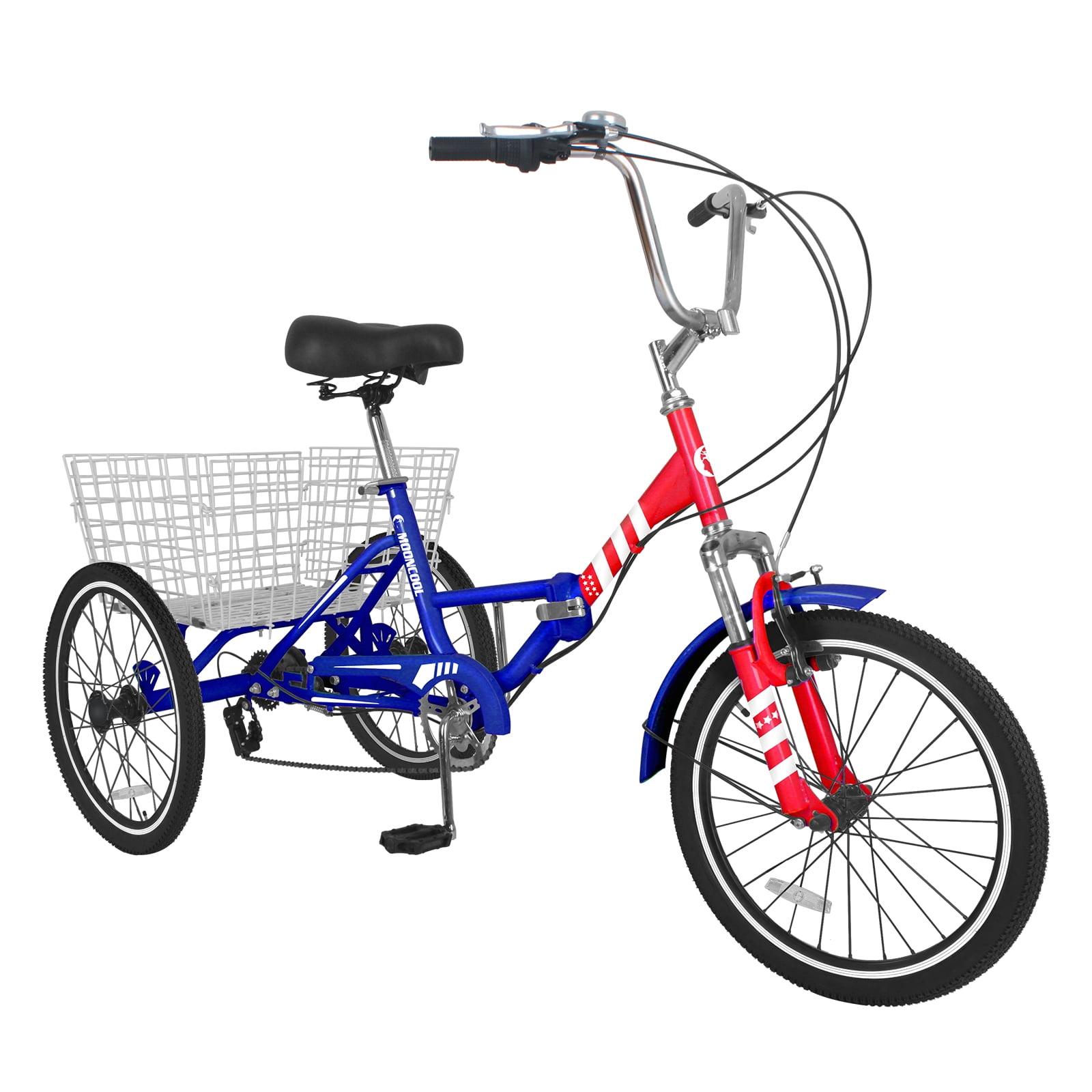 Buy Lilypelle Adult Folding Tricycle with Low Step Through,20/24/26 ...