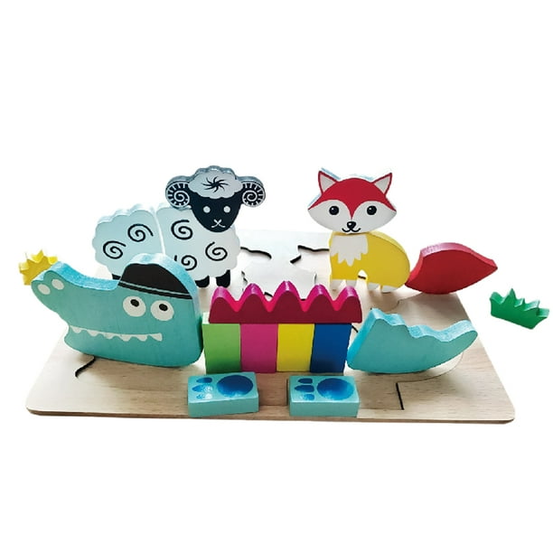 Juguete de Rompecabezas de 3D Modelo de Animales Salvajes de Diversión ...