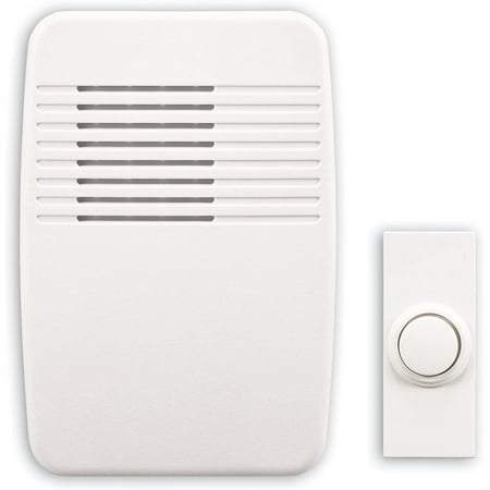 Heath Zenith SL-6166-C Wireless Plug-in Door Chime Kit with Molded ...