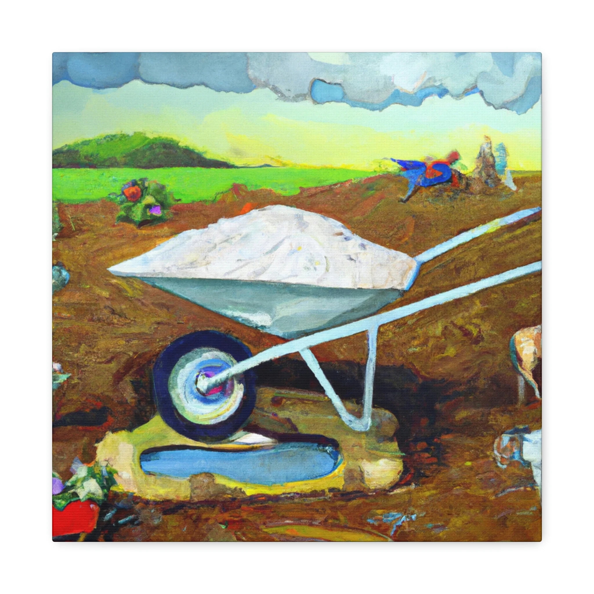 Wheelbarrow in Wonderland - Canvas - Walmart.com