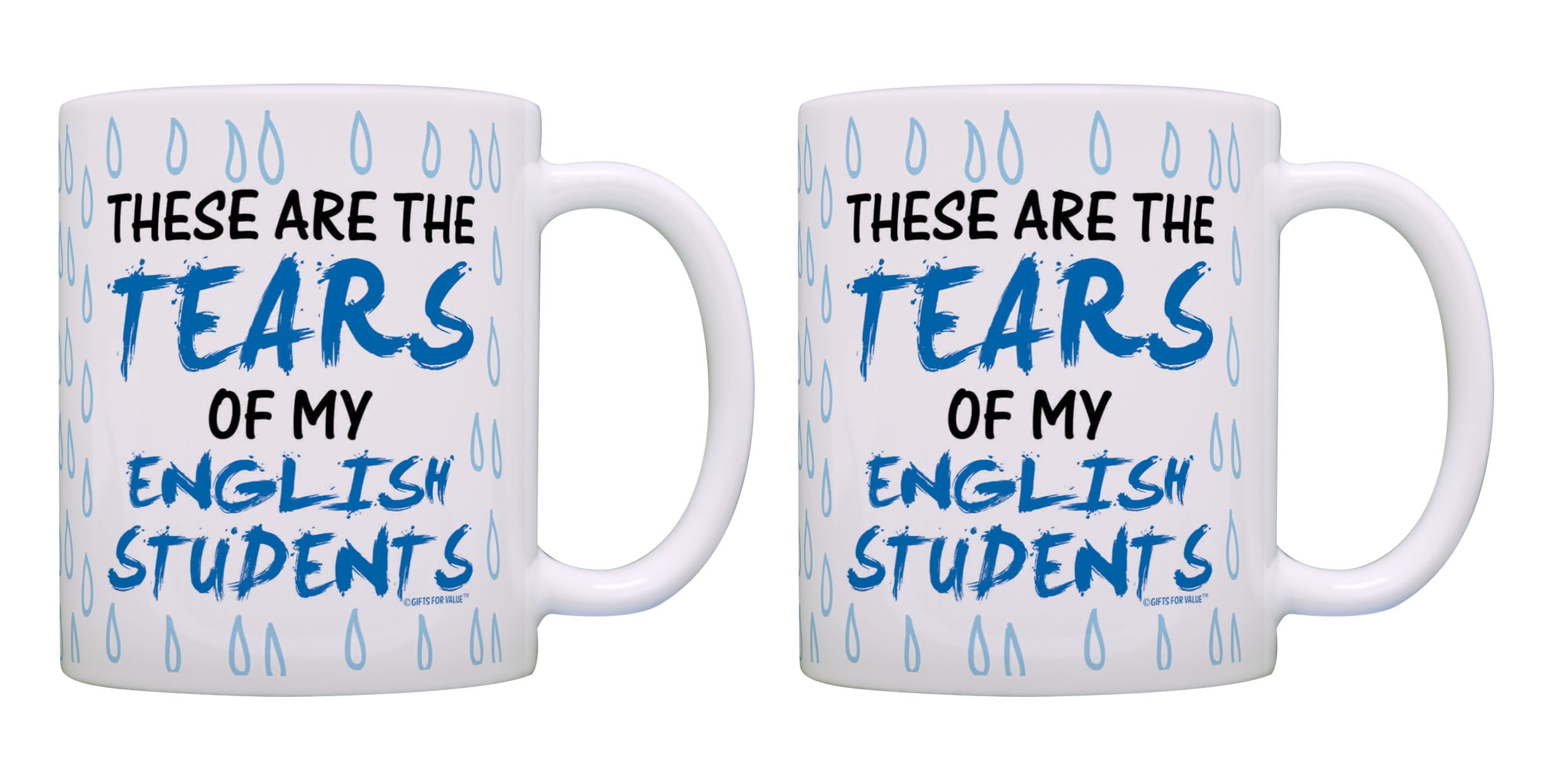 ThisWear Teacher Mug Set Tears of My English Students Tears Mug 11 ...