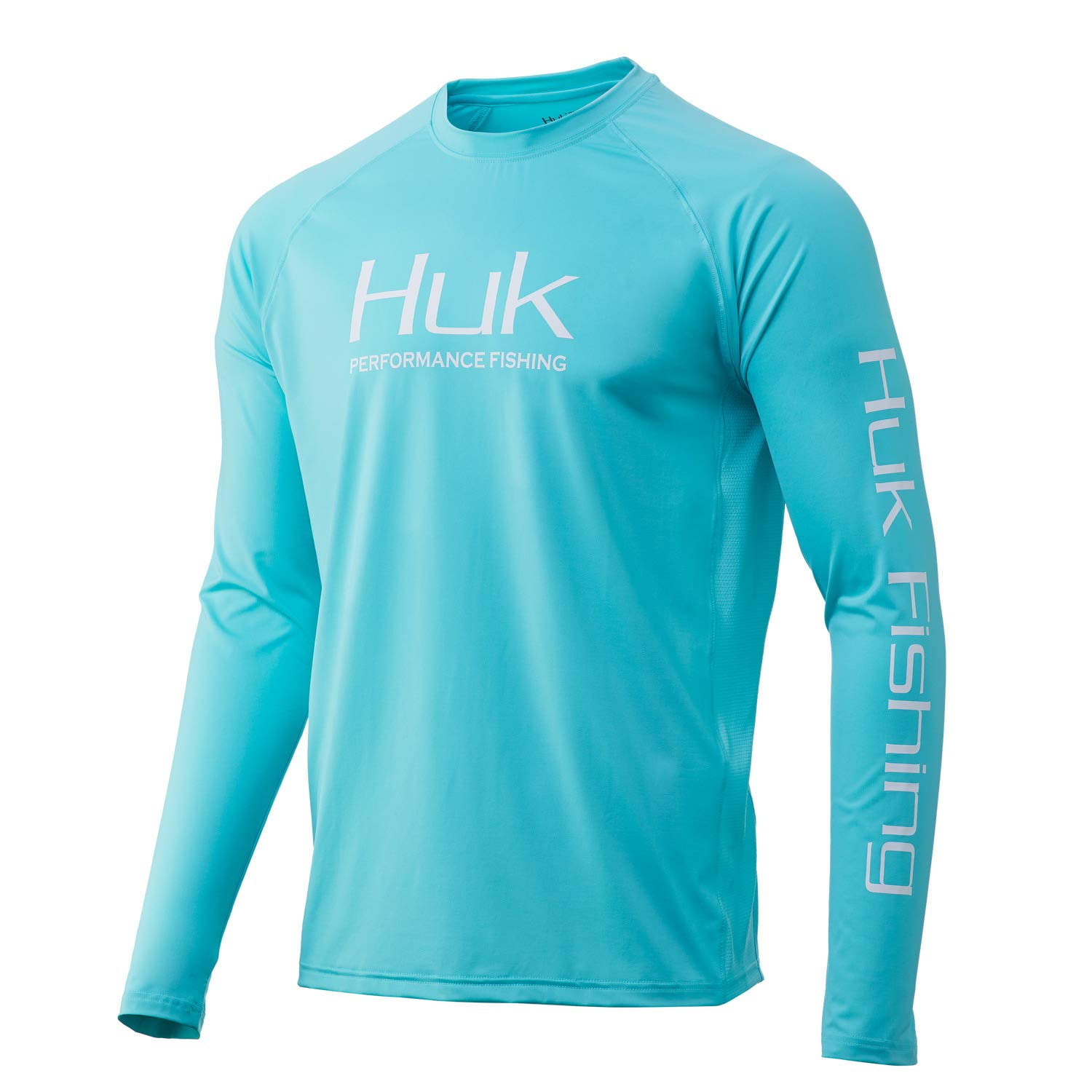 Huk Men's Pursuit Vented Long Sleeve Performance Shirts (Blue Radiance ...