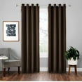 100% Complete Blackout Thermal Insulated Window Curtain Grommet Panels for Living Room & Bedroom ...