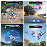 JoyStone Foam RC Airplane Jet Fighter Stunt Drone with LED Lights and ...