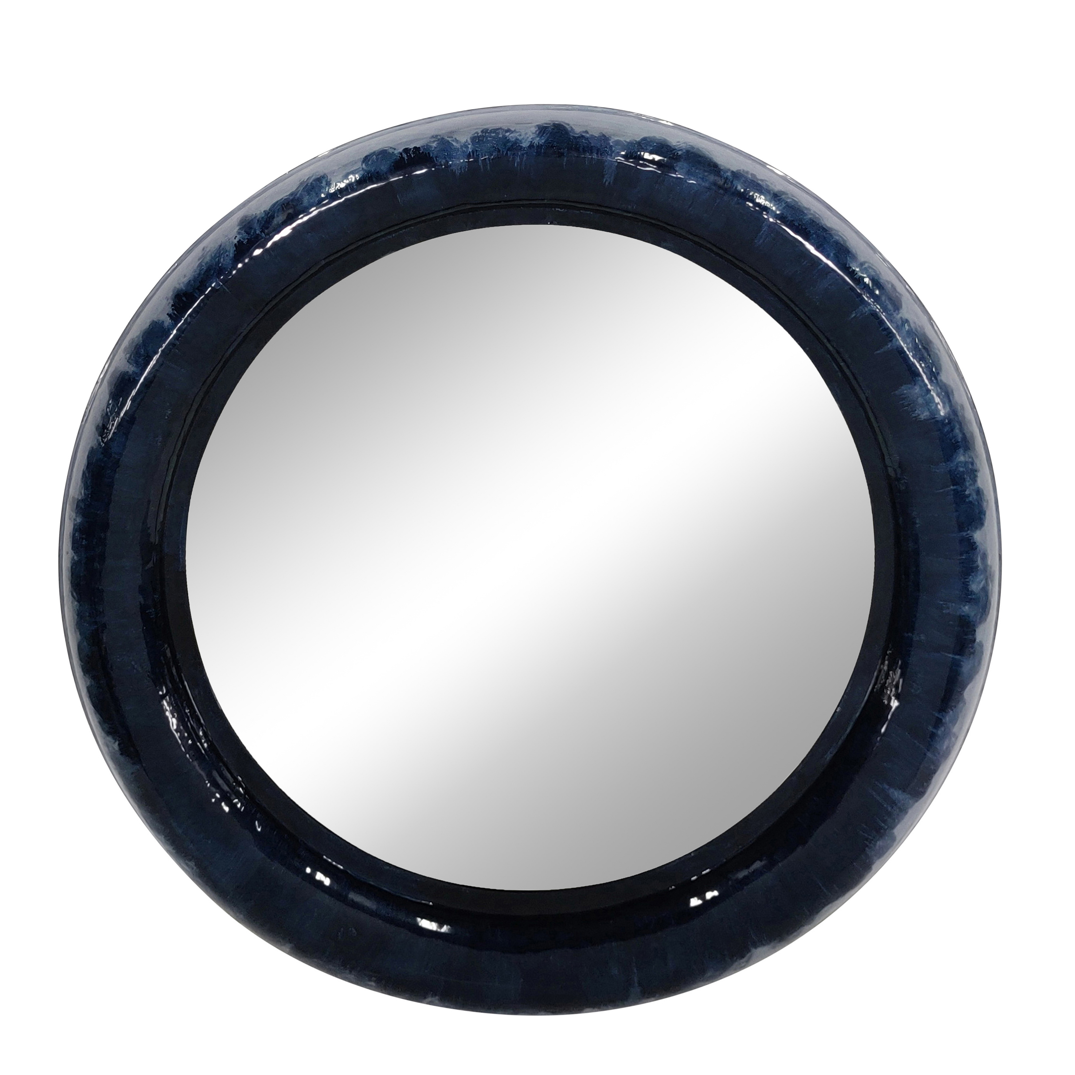 Sagebrook Home Metal 36" Round Mirror, Blue - Walmart.com