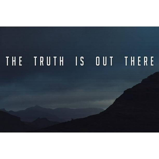 The Truth Is Out There UFO Aliens TV Show Retro Poster Motivational ...