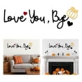 Bye Signs Acrylic Wall Decors Express Love and Warm Family Signs for ...