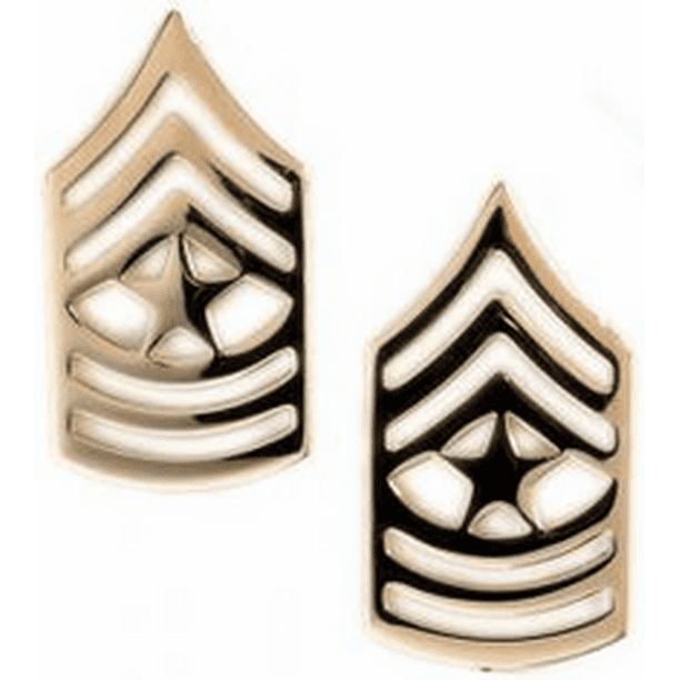 US Army Sergeant Major Gold Collar Rank Insignia - Walmart.com ...