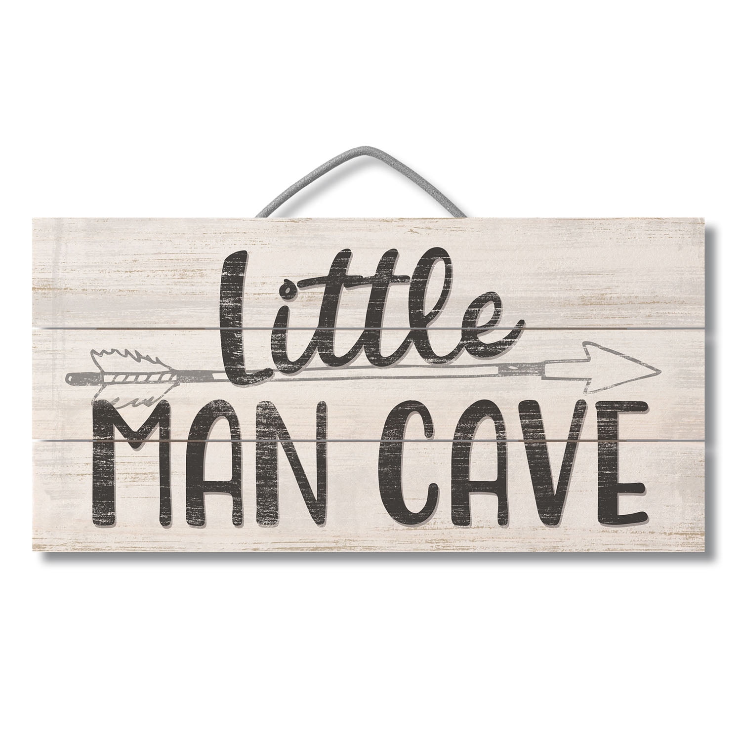 Highland Home® Slatted Pallet Wood Sign, 12" x 6", Little Man Cave ...