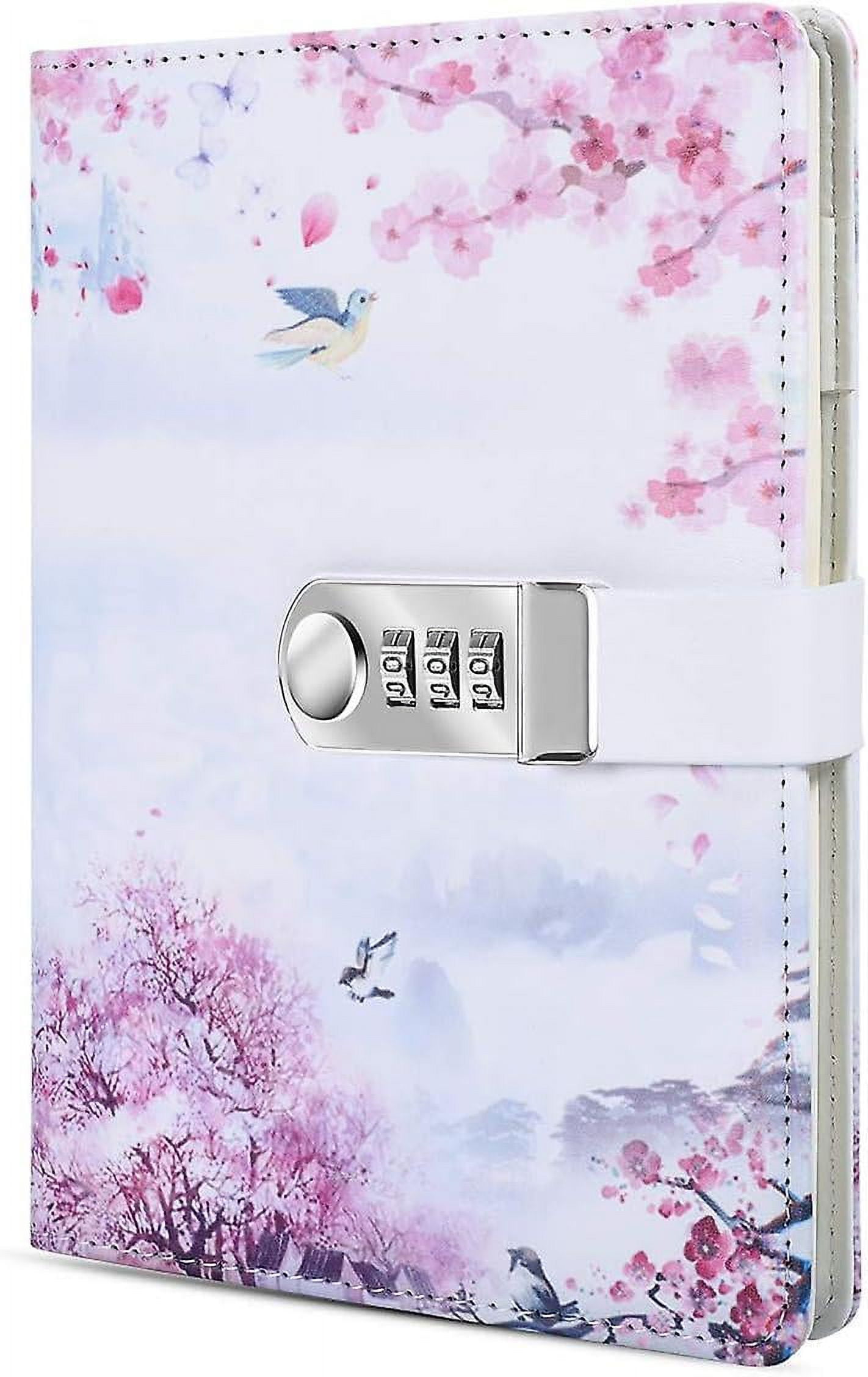 Diario con candado con contraseña creativo A5, diario con candado con ...