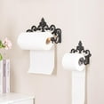 ANHXN retro cast iron toilet paper holder, decorative toilet paper roll ...
