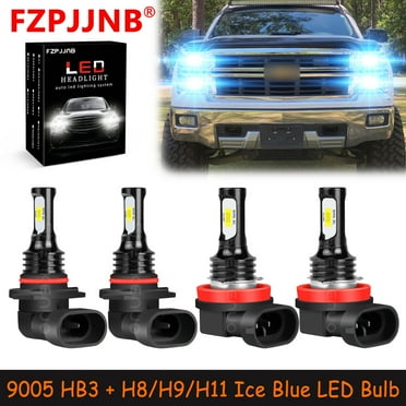 9005+H11+H16 Super White 4000LM LED Headlights Bulbs Combo Kits For ...