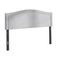 Castle Place Upholstered Nailhead Trimmed Headboard, Silver Grey Velvet ...