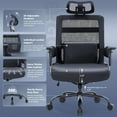 Sunchen Massage Big and Tall Office Chair 500lbs, Desk Chair with Extra ...
