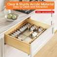 LAMU Spice Drawer Organizer, 2 Tier Expandable from 11" to 22 ...