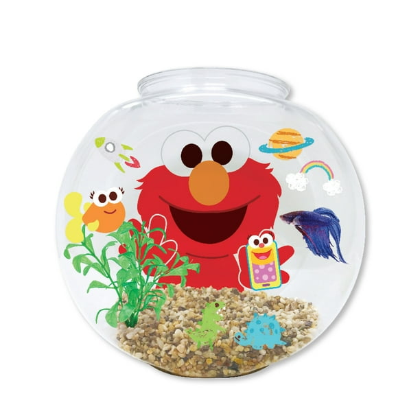 Penn-Plax Officially Licensed Sesame Street Elmo’s World Fish Bowl Kit ...