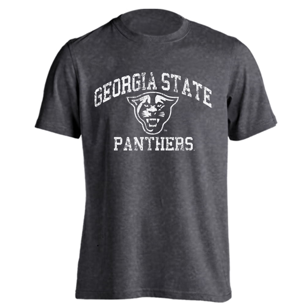 Georgia State University Panthers Distressed Retro Logo Short Sleeve T ...