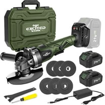 21V Cordless Angle Grinder, 7500RPM Brushless Motor,with 2PCS 4.0Ah ...