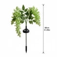 Artificial Purple Ground Stake, Simulation Green Plant Faux Flower ...