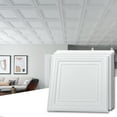 Art3d 12-Piece 24"x24" PVC Ceiling Tiles Glue up in White - Walmart.com