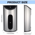 2 Pcs Stainless Steel Grocery Bag Holder Plastic Bag Organizer Wall ...