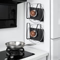 2 Pack Pot Lid Holder for Refrigerator, Magnetic Pot Lid Organizer ...
